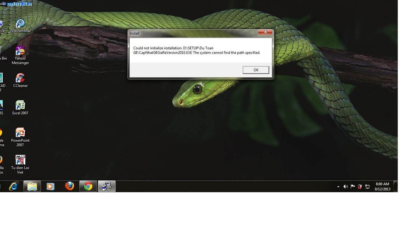 Lỗi G8 trên win7 64bit - Powered by Discuz!
