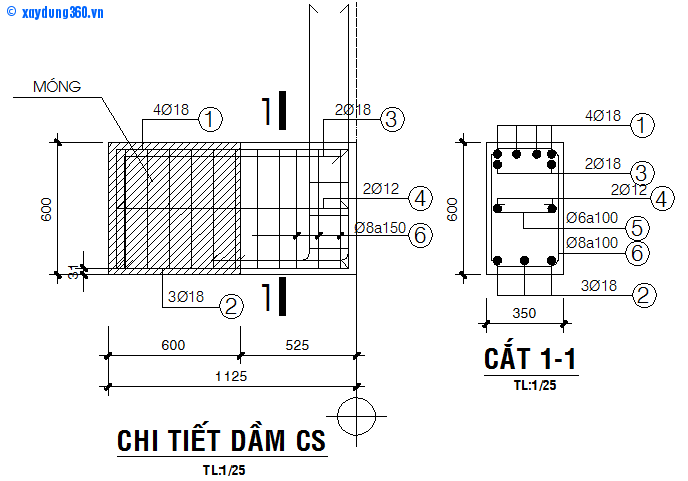 [Hỏi] Bố trí thép dầm consol và giằng móng - Phần mềm ôn thi sát hạch ...