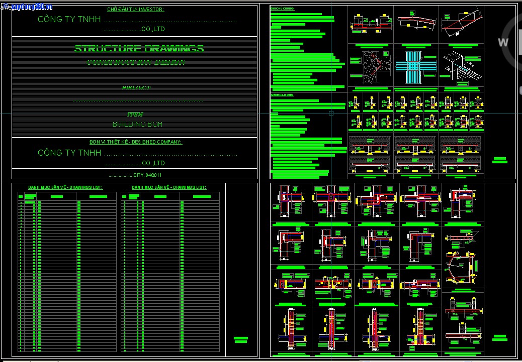 [dwg] Ghi chú chung-Khung-List_Kết Cấu - Powered by Discuz!
